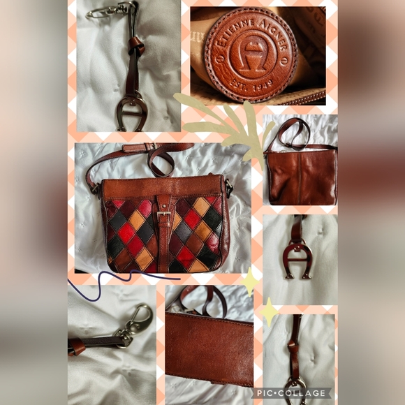 Etienne Aigner | Bags | Etienne Aigner Pristine Leather Retired Argyle ...